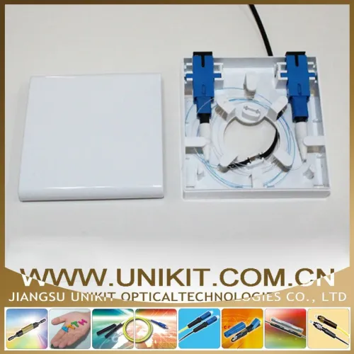 Dual Ports Wall Ftth Socket Fttx Faceplate, High Quality Dual Ports ...
