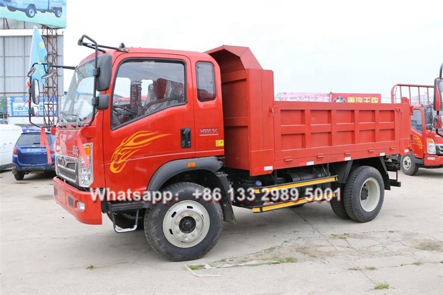 Sinotruk Homan 6 Wheeler Standard Tip Dump Truck Dimensions 8cbm For ...