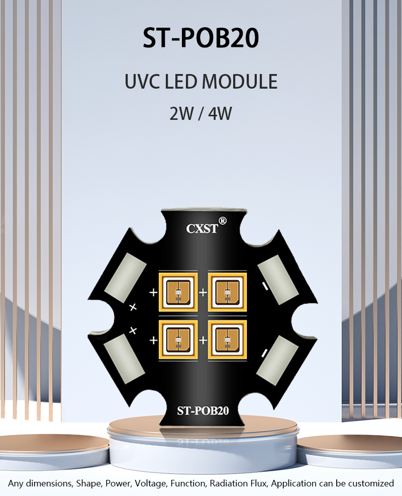 Uvc 3535 Led Chip Module 4w Pcb Sterilization Module For Water Clean ...