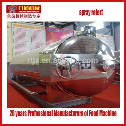 High Temperature Hot Water Spraying Retort For Glass Bottle/jars, High ...