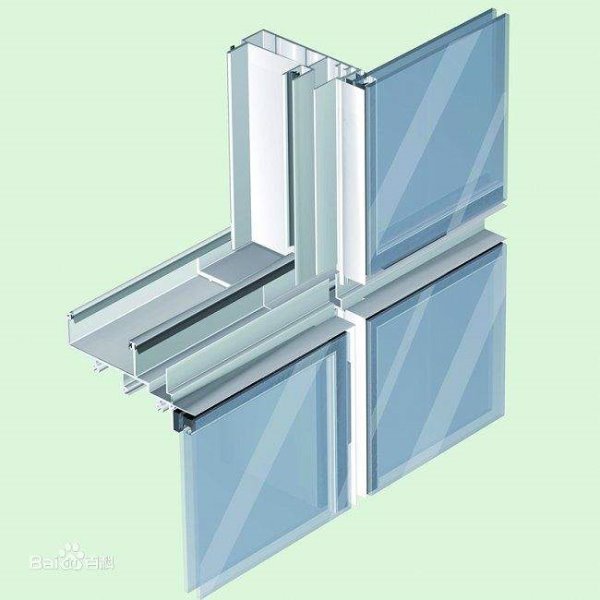 Standard Aluminium Unitized Curtain Walls Extruded Profile, High ...