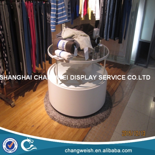 Round Retail Clothes Display Table, High Quality Round Retail Clothes ...