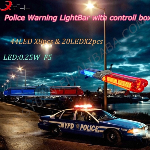 Police Warningred And Blue Light Bar With Control Box, Bossgoo.com의 고품질 ...