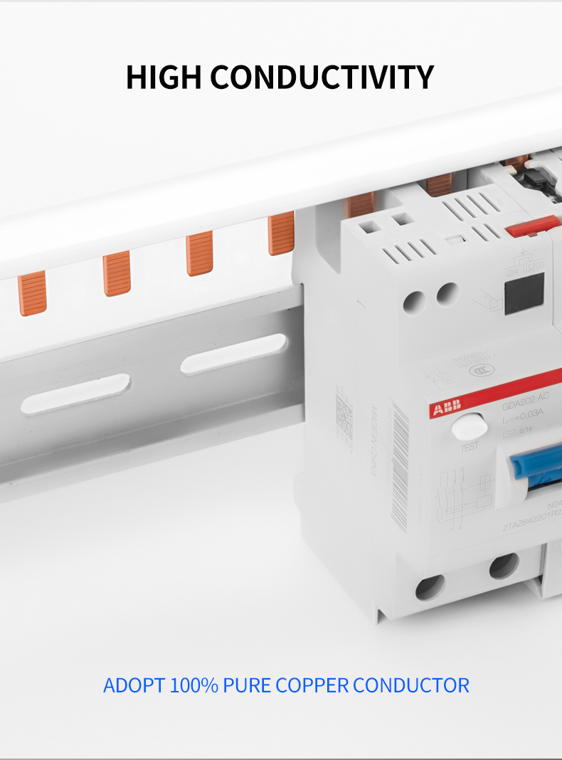 Copper Circuit Breaker Pin Type 1p Busbar Terminal Mcb Electrical ...