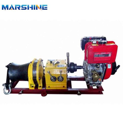 Gas Engine Powered Drum Winch, High Quality Gas Engine Powered Drum ...