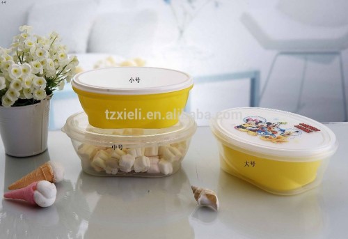 Small Size Ellipse Container With Flat Lid, High Quality Small Size ...