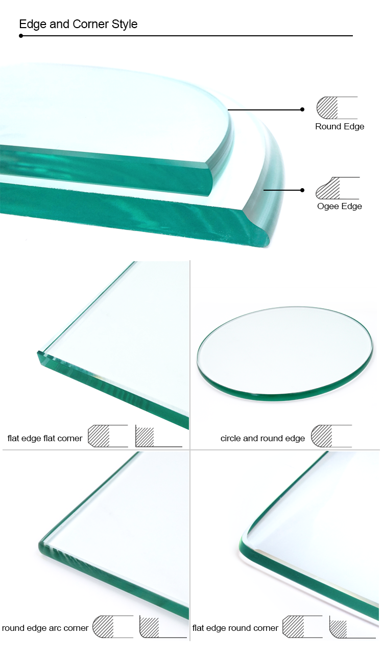 Drilling Hole Unbreakable Stalinite Clear Large Size Tempered Glass ...