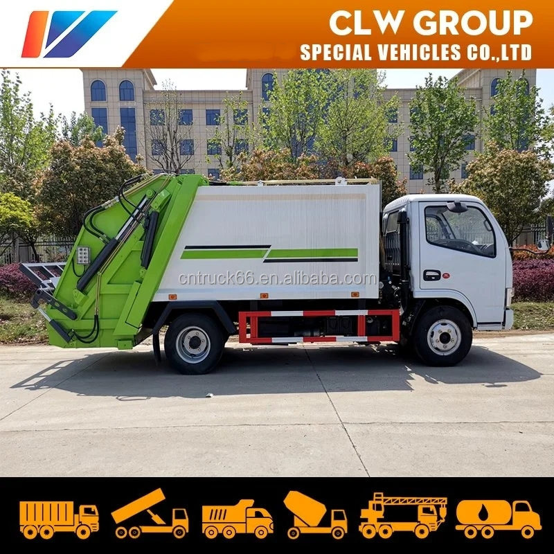 Dongfeng 5cbm/5000 Liters Self Loading And Discharging 3 Tons Compactor ...