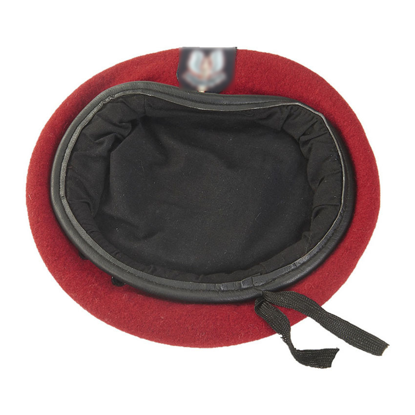2022 French Wool Beret Hat - Custom Green & Blue Leather Beret For Men ...