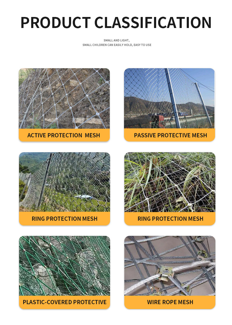 Passive Rock Barrier Fence For Slope Protection, High Quality Passive ...