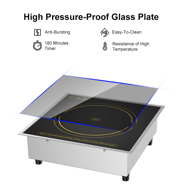 220v 3500w Built-in Commercial Induction Stove - Hotel Single Burner ...