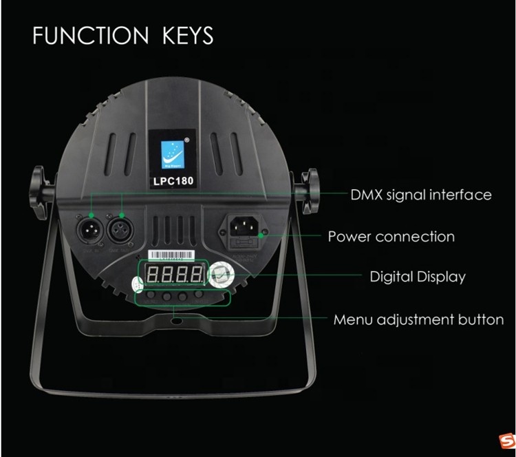 Big Dipper Lpc180 Stage Led Light Par Can 60*3w Rgb Full Color For ...