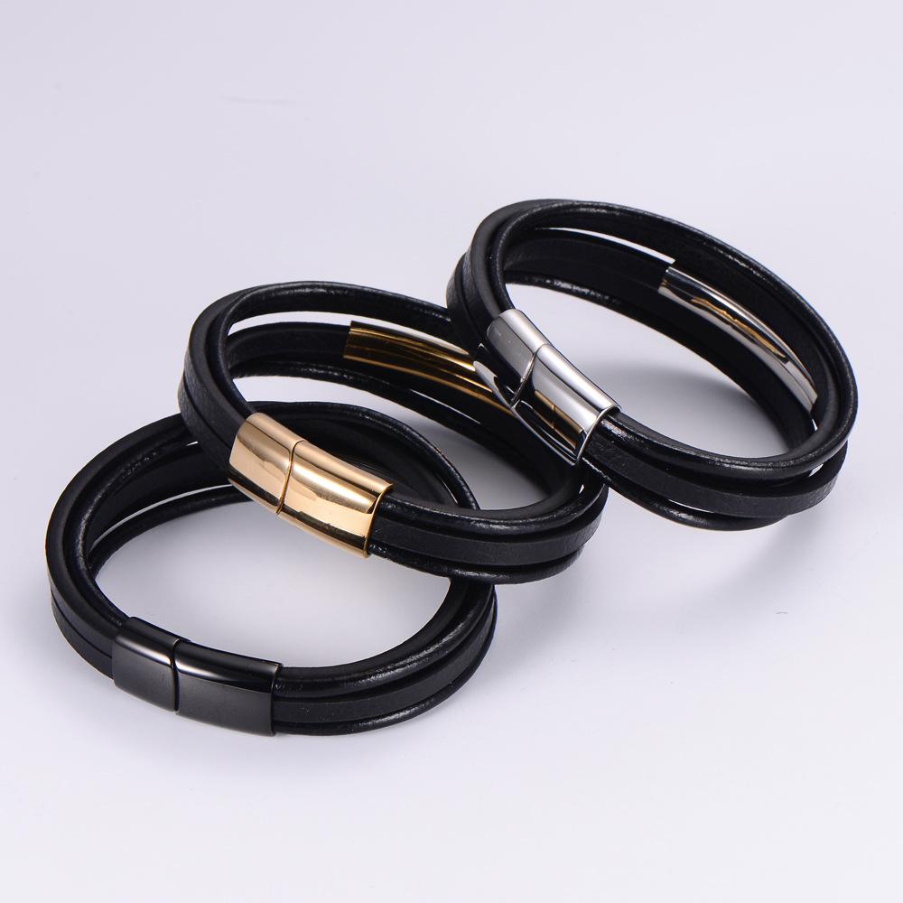 Custom Print Engraving Logo Blank Metal Cuff Bracelets - Boho Layer Pu ...