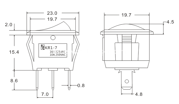 On Off On Switch Maintained Switch, High Quality On Off On Switch ...