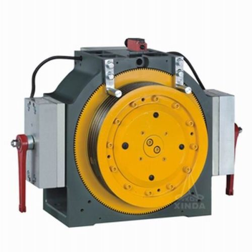 20 Poles Gearless Elevator Traction Machine , Low Noises Mini-1, High Quality 20 Poles Gearless ...