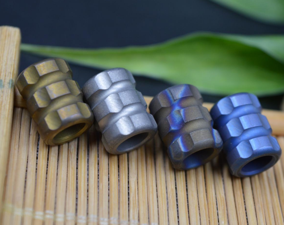 Titanium Knife Beads, Timascus Lanyard Beads, Keychain Beads ...