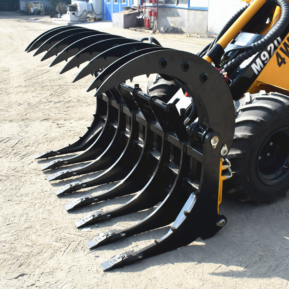 Hydraulic Root Rake Grapple For Loaders And Tractors - Wood Treatment ...