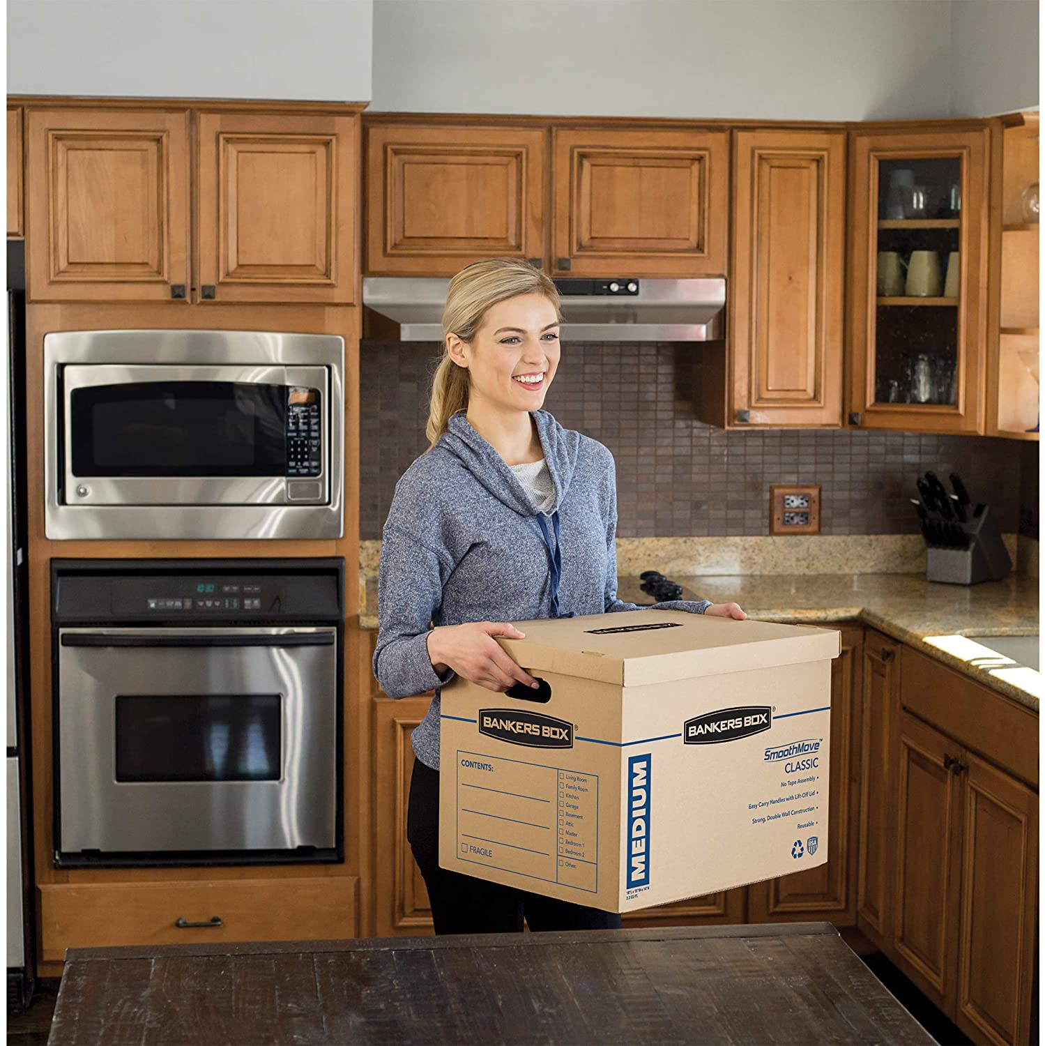 Tape-free Assembly Smooth Move Classic Moving Boxes, High Quality Tape ...