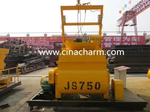 Js750 Forced Twin Horizontal Shaft Concrete Mixers, High Quality Js750 ...