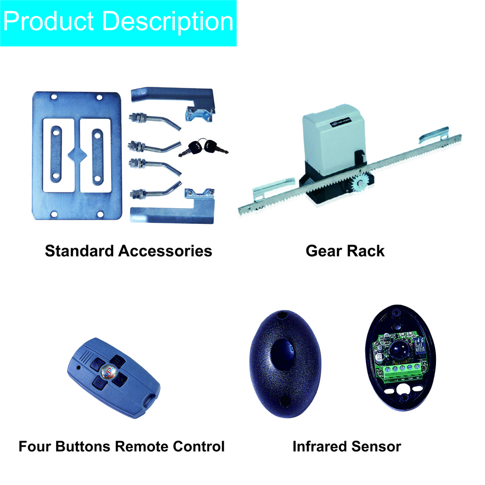 원격 컨트롤러가있는 슬라이딩 게이트 모터, Bossgoo.com의 고품질 원격 컨트롤러가있는 슬라이딩 게이트 모터