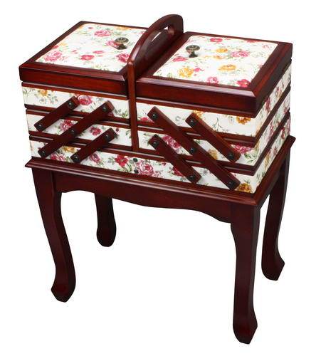 Cantilever Wooden Sewing Box On Legs, High Quality Cantilever Wooden ...