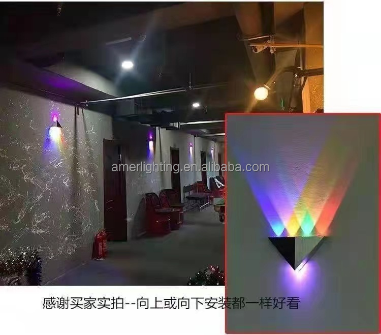 High Power 5w Triangle Led Wall Light For Indoor Home Decoration, High ...