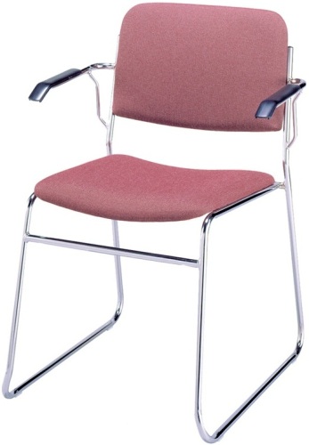 Upholstered Stack Chair With Arms, High Quality Upholstered Stack Chair ...