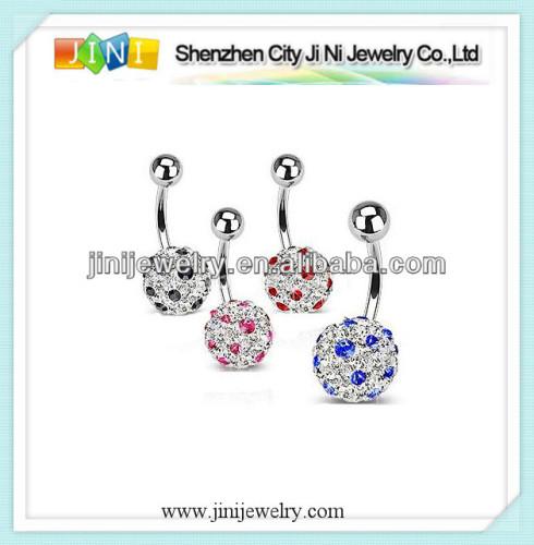 Shiny Double Navel Belly Piercing Jewelry, High Quality Shiny Double ...