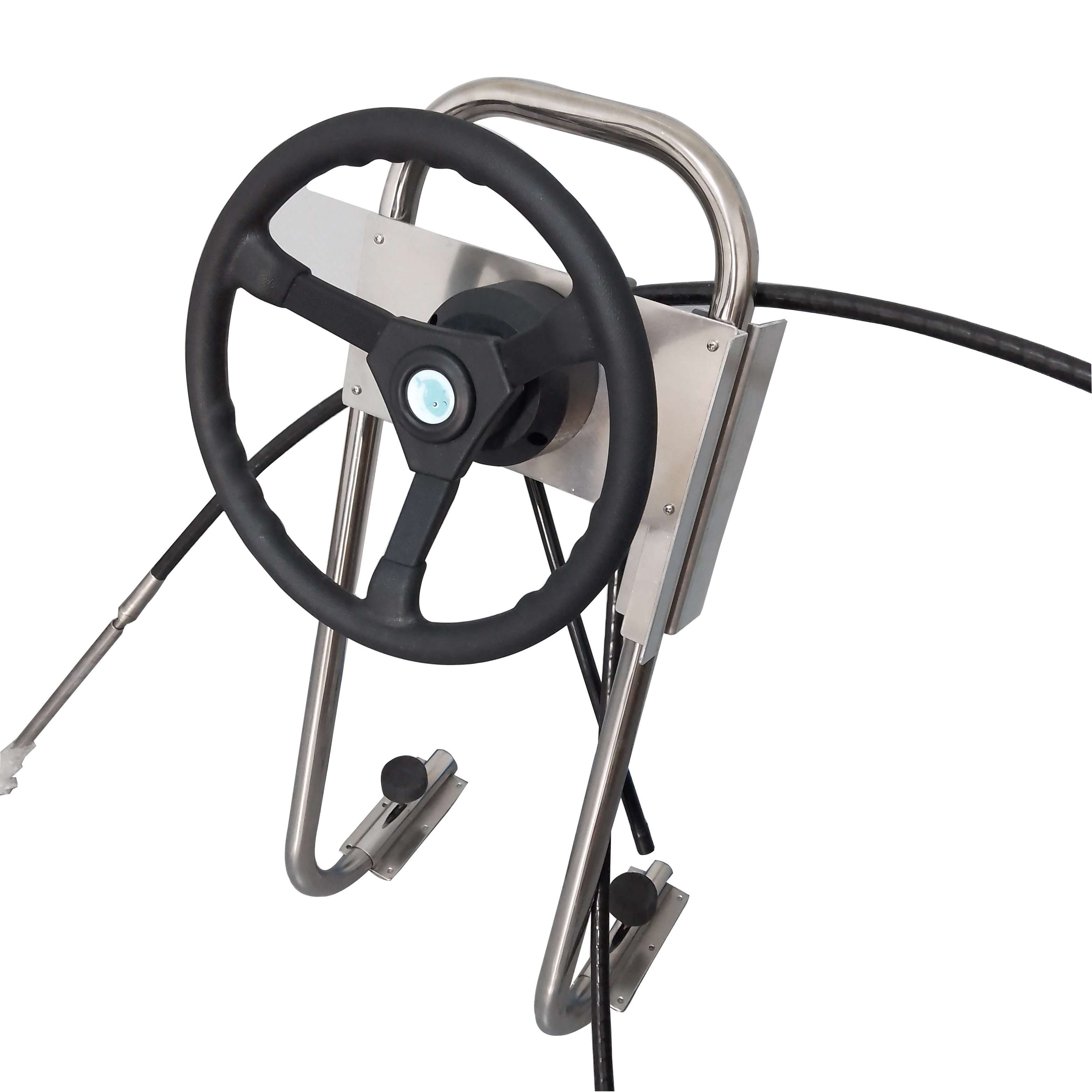 Stainless Steel Rib Boat Steering Console With 12ft Steering Cable ...