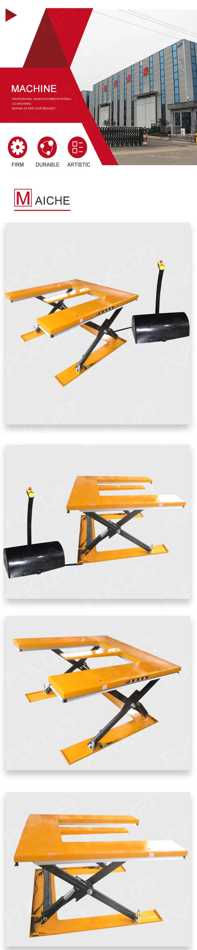 E-shape Electric Lifting Platform Lifter Table Equipment Lifting Table ...