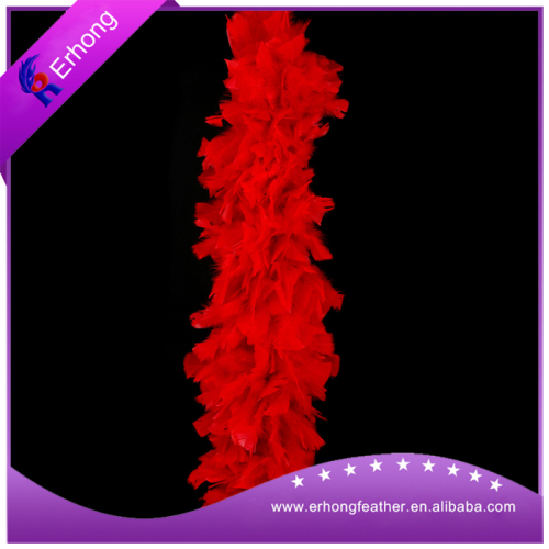 Red Pure Color Turkey Feather Boa, High Quality Red Pure Color Turkey ...