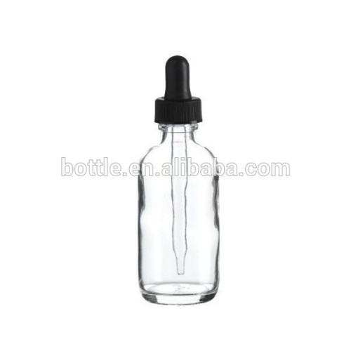4oz 120ml Clear Boston Round Glass Bottle For E Liquid, High Quality 4oz 120ml Clear Boston ...