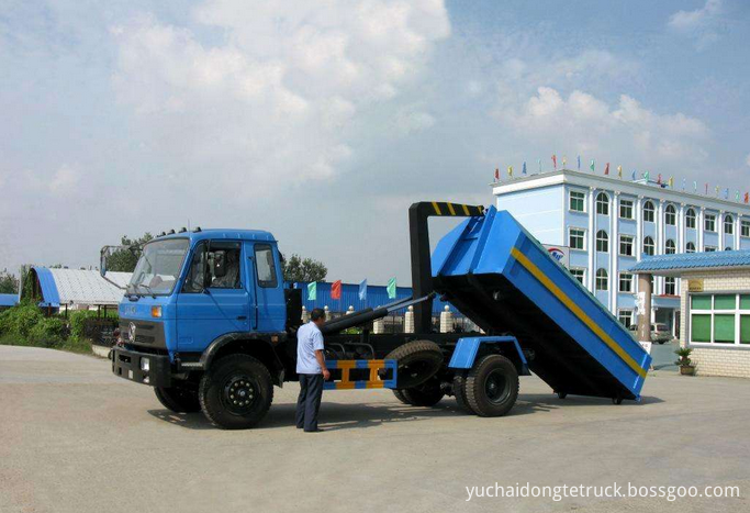 10ton Hooklift Container Garbage Truck, High Quality 10ton Hooklift ...