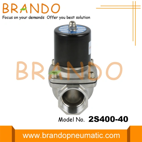 2S400-40 1.5'' Stainless Steel Water Solenoid Valve China Manufacturers ...