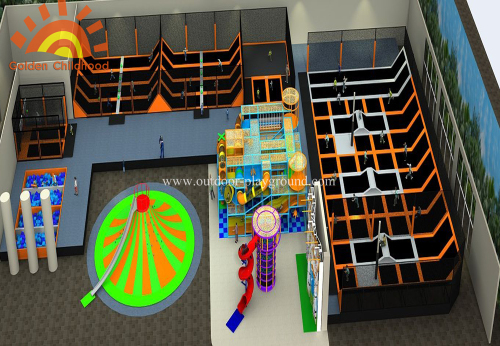 Custom Comprehensive Trampoline Park Playground, High Quality Custom ...