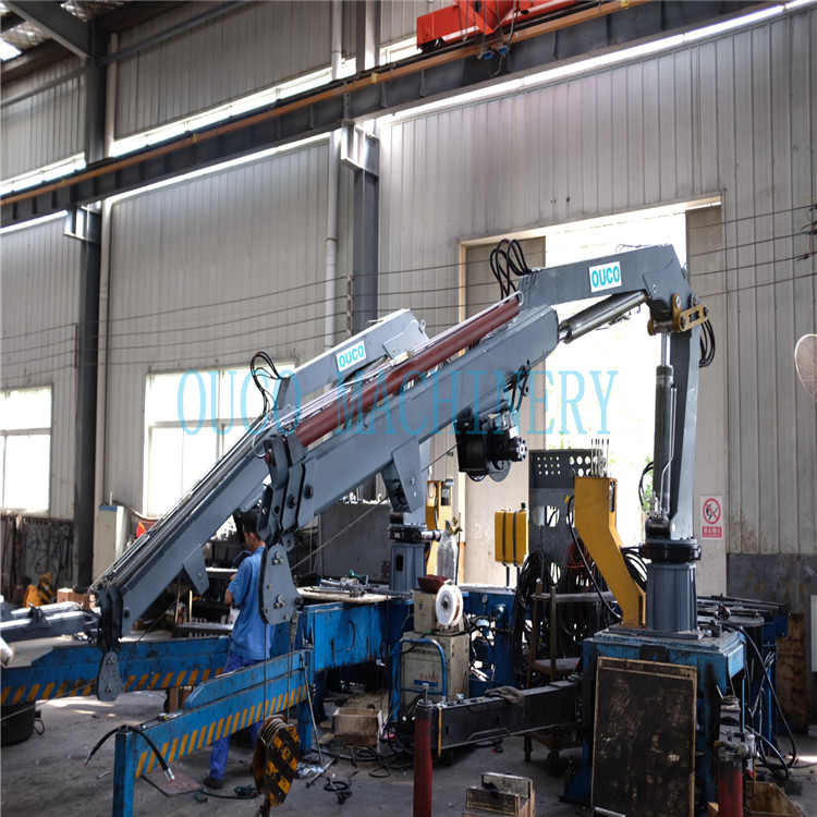 Mini Knuckle Telescopic Long Boom Crane สำหรับเรือ คุณภาพสูง Mini ...