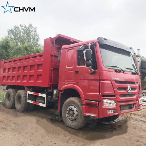 Red Color Howo Dump Truck Used Tipper, High Quality Red Color Howo Dump ...