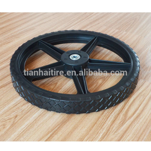 16x1.75 Inch Plastic Wheel With Diamond Tread For Mowers Or Material ...