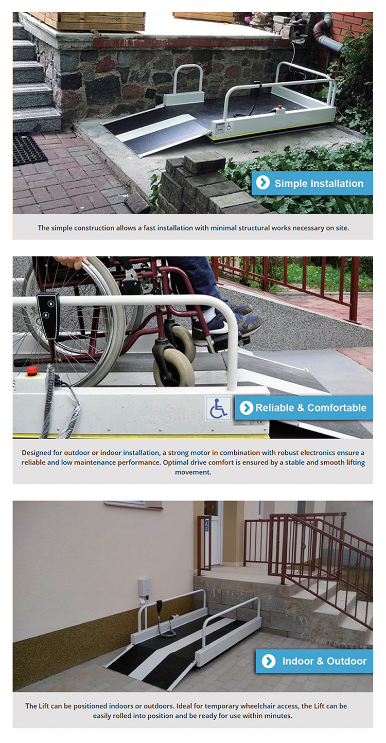 Wemet 1m Wheelchair Scissor Lift For Disabled Outdoors, High Quality ...