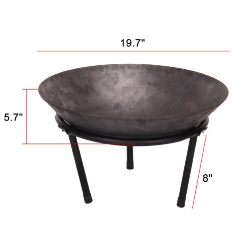 Steel Large Fire Bowl Cast Iron Firepit Modern Stylish Fire Pit Outdoor ...