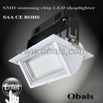 38w Recessed Led Rectangular Downlight Adjustable Led Shoplight, High ...