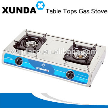 Double Heads Inox Classical Table Gas Cooker, High Quality Double Heads ...