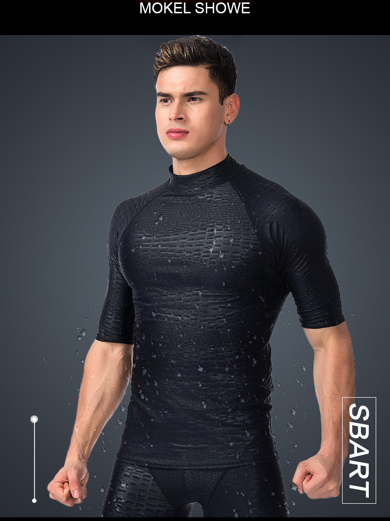 Sbart Swimwear Rash Guards Men Quick-dry Diving Suit Swimsuit ...