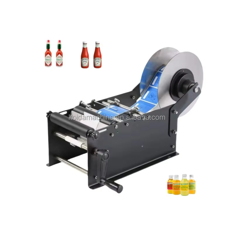 Koida Label Sticking Machine For Round Bottles And Plastic Bottles ...
