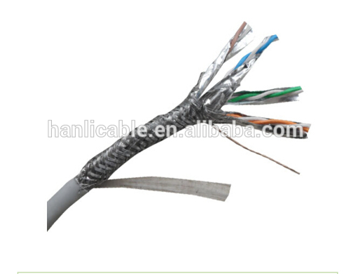 Sftp Cat7 Lan Cable Grey Color, High Quality Sftp Cat7 Lan Cable Grey ...