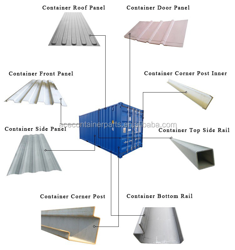 Iso Dry Cargo Marine Shipping Container Spare Parts & Accessories ...