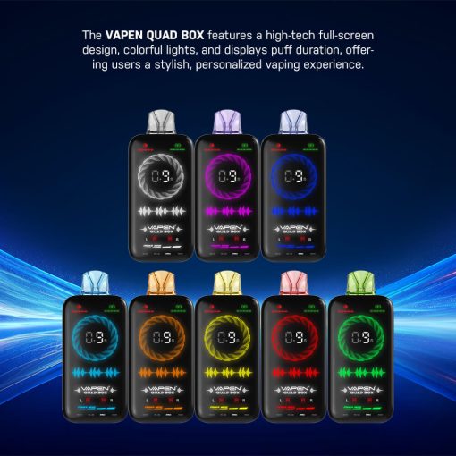 Vapen Quad Box 20000 พัฟแบบใช้แล้วทิ้ง Vape Wholesale คุณภาพสูง Vapen ...