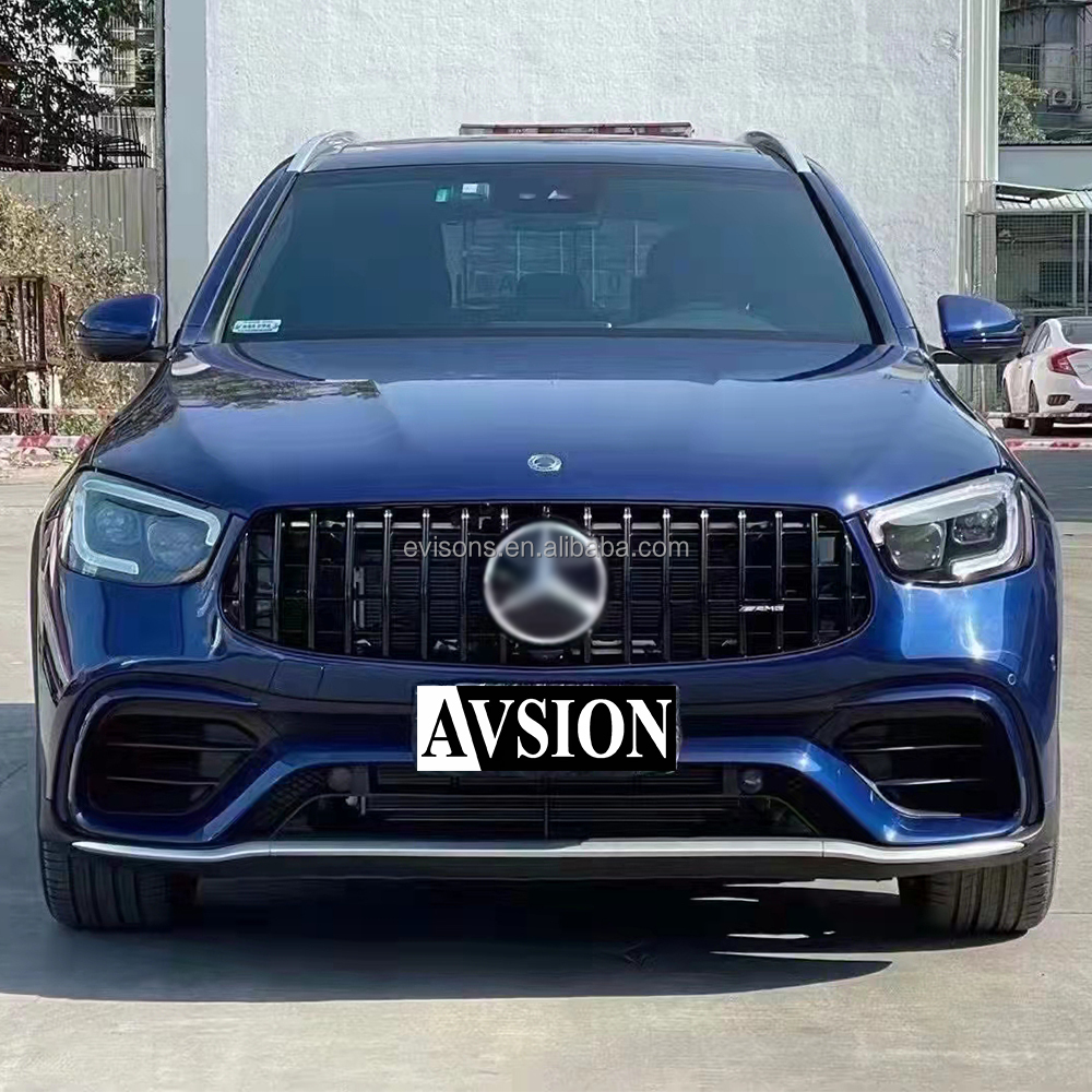 Amg Style Body Kit For Mercedes-benz Glc Class X253 2016-2019 To Glc63 ...