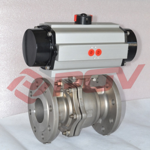 2 Way Pneumatic Flange Ball Valve 3 Inch, High Quality 2 Way Pneumatic ...