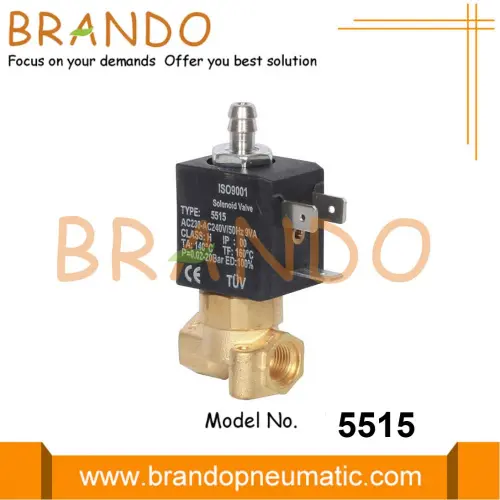 Espresso Coffee Machine 3 Way Brass Solenoid Valve, High Quality ...